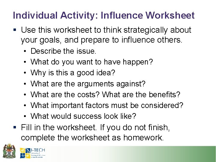 Session 1 5 Influence Without Authority Module 1