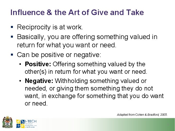 Session 1 5 Influence Without Authority Module 1