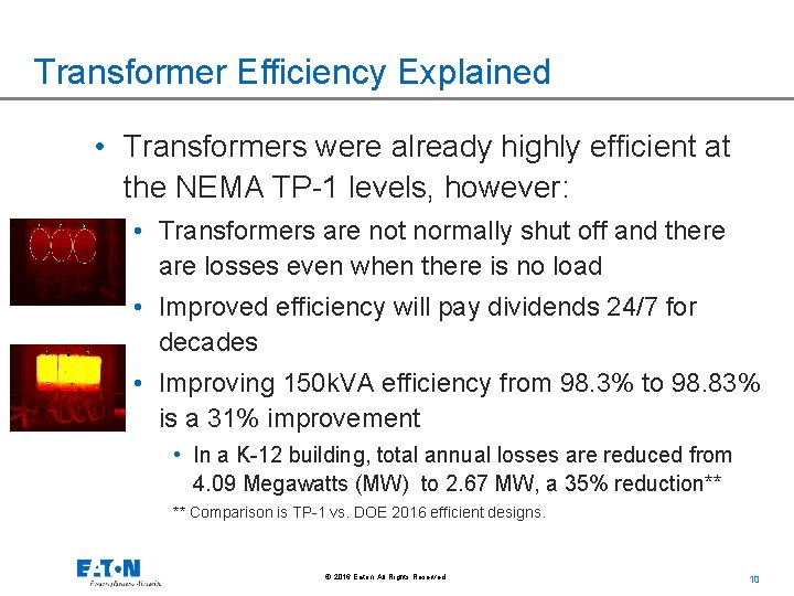 Transformer Retrofits and Return On Investment Jose Valencia