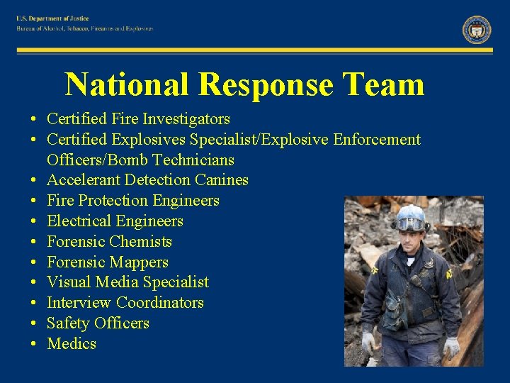 ATF Fire Investigation ATF Fire Investigative Resources Special