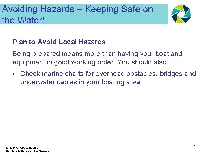 Section III Part B Safety Guidelines and Avoiding