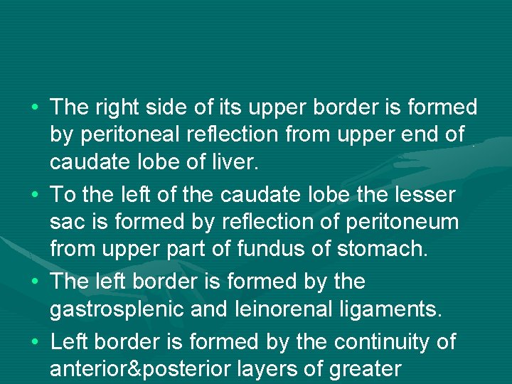 PERITONEAL SPACES AND RECESSES BY DR A PERVEZ