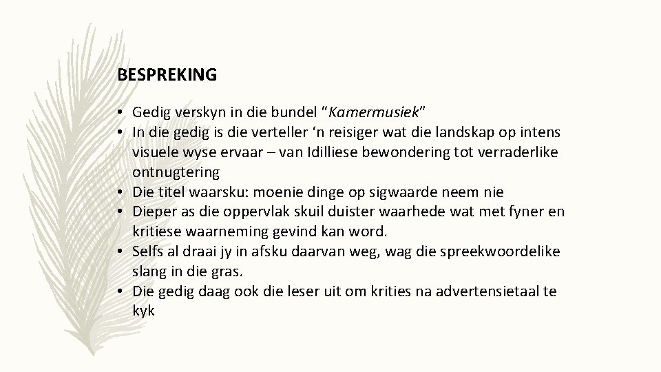 Niks is waarna dit lyk nie Johan Myburgh