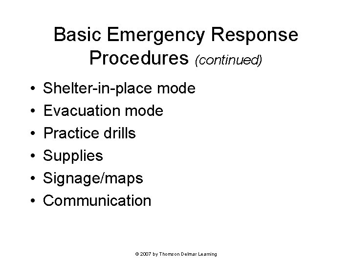 Chapter 5 Emergency Response Procedures for Early Childhood