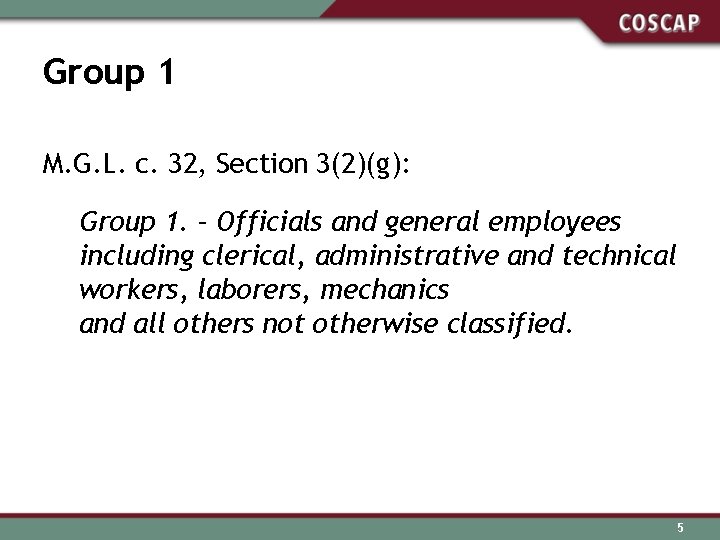 RETIREMENT 101 MASSACHUSETTS PUBLIC PENSION LAW Judith A