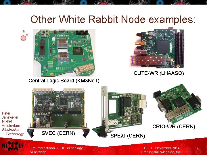 Implementing White Rabbit in your design Peter Jansweijer