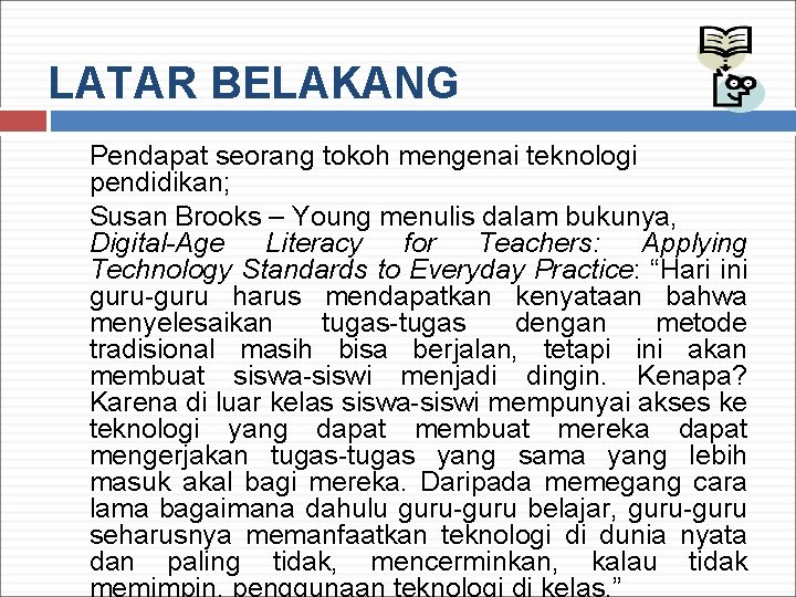 KONSEP DAN FAKTOR TEKNOLOGI PENDIDIKAN By Cahya Iman