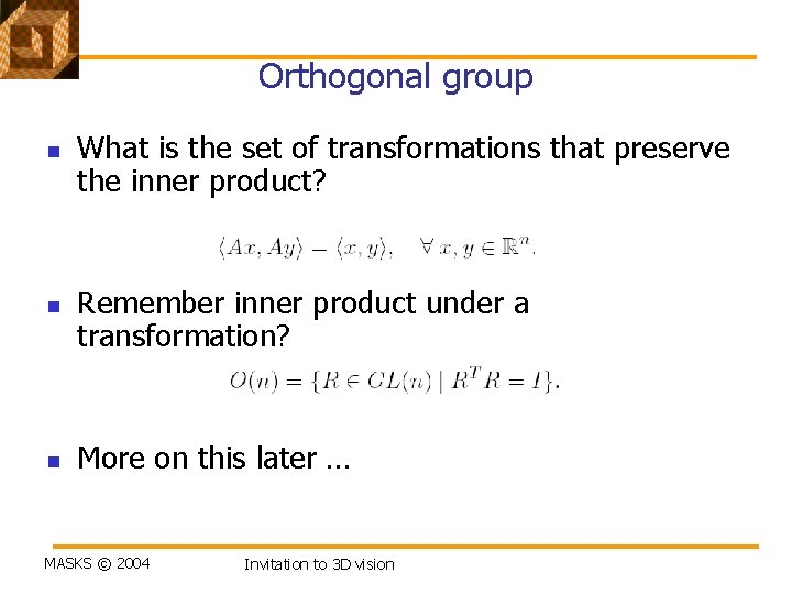 Lecture 5 Introduction to Linear Algebra Shankar Sastry