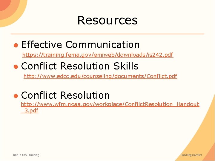 Handling Conflict During an Animal Health Emergency Conflict