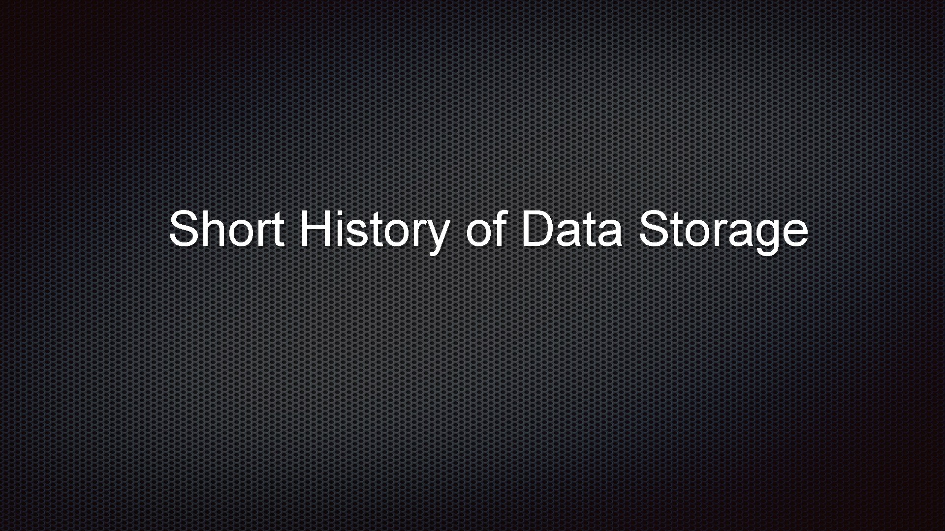 Short History of Data Storage 1725 1975 Punch