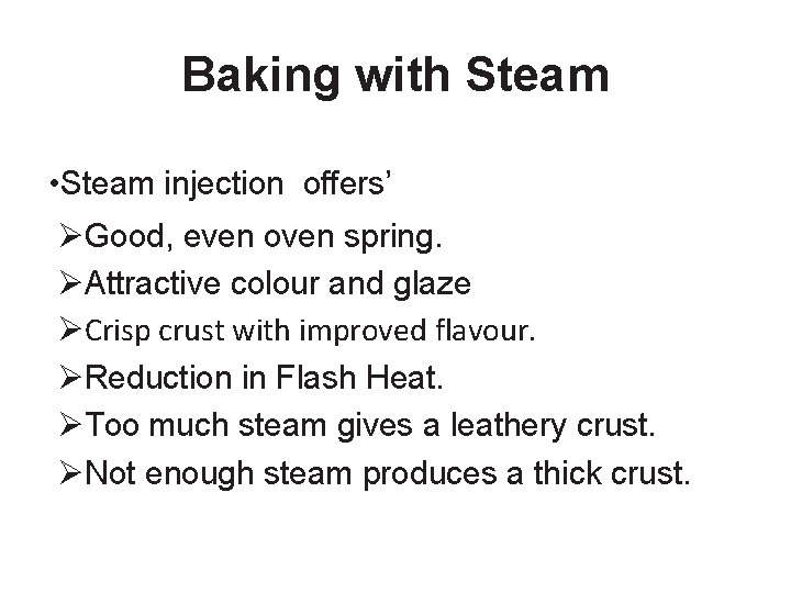 BAKING KSHS 400 BAKING The oven temperature should