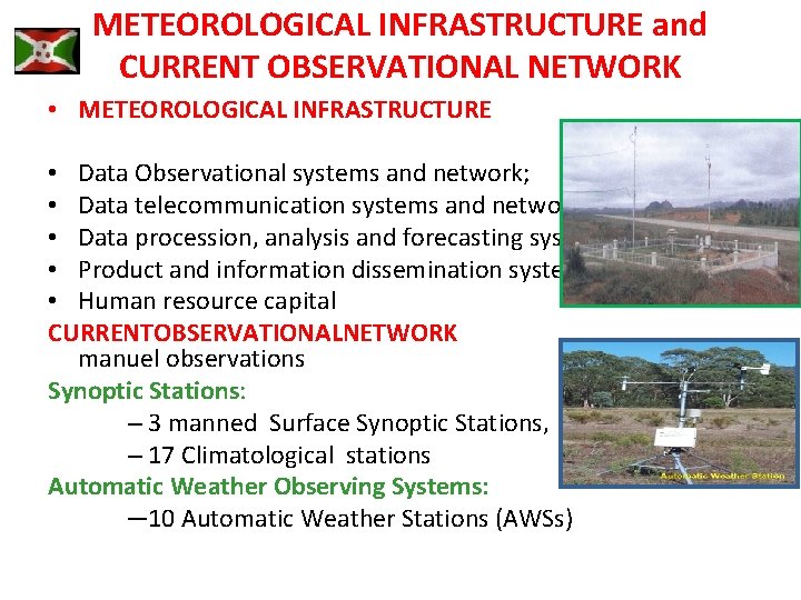 BRIEF ON THE NATIONAL METEOROLOGICAL AND HYDROLOGICAL SERVICES