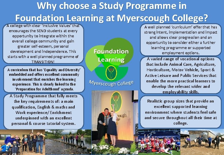 Foundation Learning 2021 For further details please contact