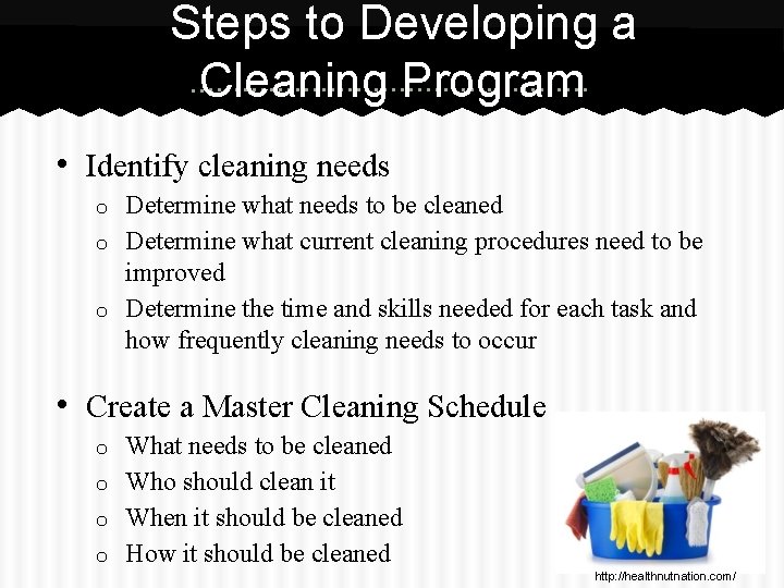 Cleaning and Sanitizing Integrated Pest Management Chapter 12