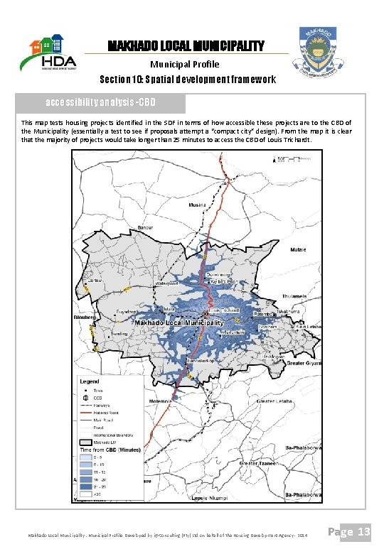 MAKHADO LOCAL MUNICIPALITY Municipal Profile introduction The Housing