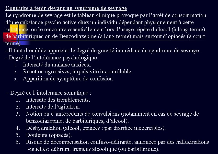 MODALITES DE PRISE EN CHARGE DES TOXICOMANES Exprience