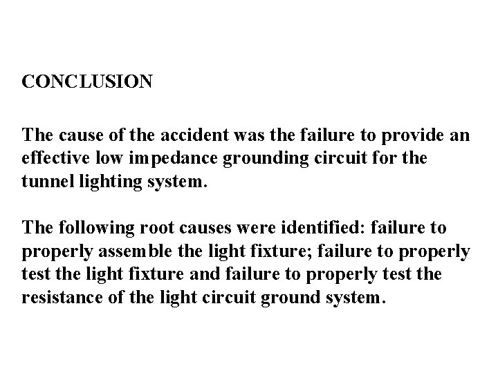 Electrical Hazards Electrical accidents in the mining industry