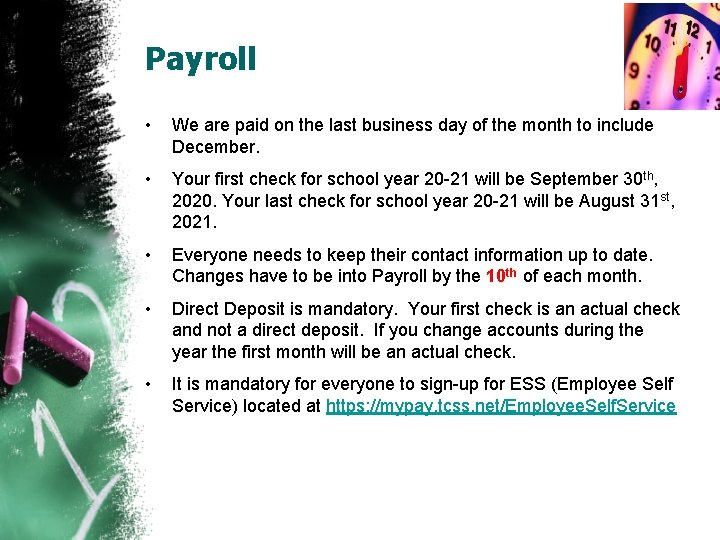 New Employee Orientation Presentation Payroll We are paid