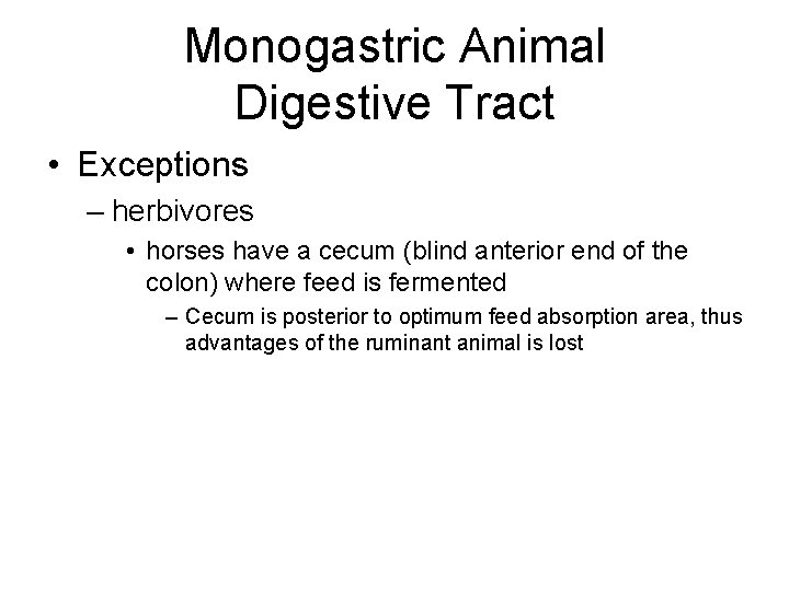Digestive System of Animals Animal Science Frameworks Presentation