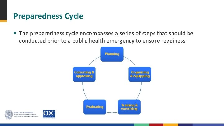 Emergency Operation Center Preparedness COVID19 Considerations The mark