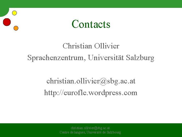 Approche actionnelle et tches en FLE Christian Ollivier