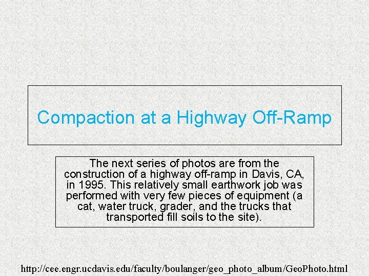 GRADING AND SITE IMPROVEMENT METHODS PART I CEE
