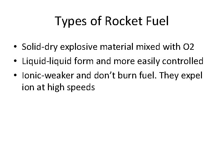 Section 1 The Science of Rockets How were