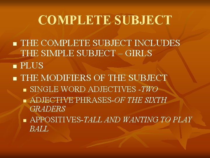 SENTENCE PATTERNS STRIPES L NABULSI Six Sentence Patterns