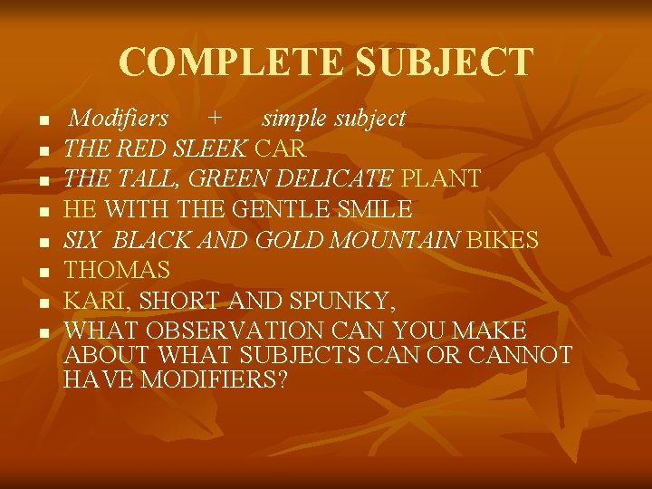 SENTENCE PATTERNS STRIPES L NABULSI Six Sentence Patterns