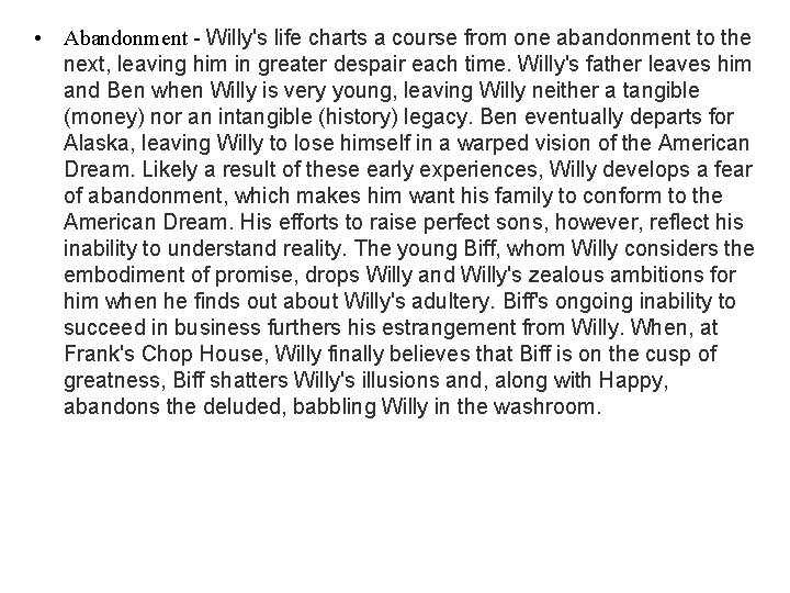 Death of a Salesman Arthur Miller Plot Summary