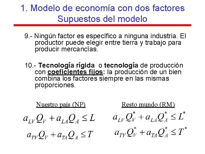 2 2 Teoras del Comercio Internacional a La