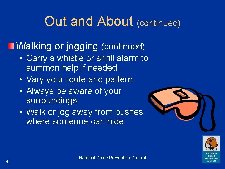 Personal Safety Best Practices 1 National Crime Prevention