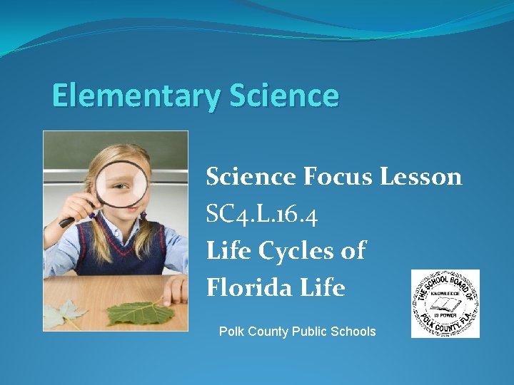 Elementary Science Focus Lesson SC 4 L 16