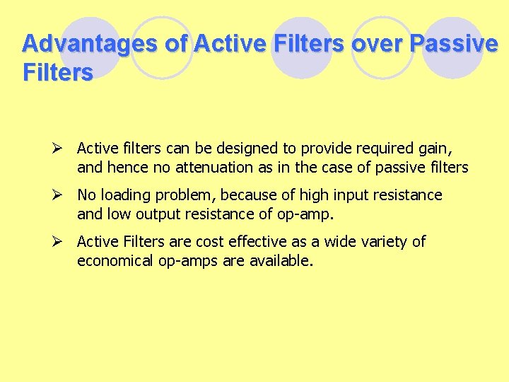 Introduction Filters are circuits that are capable of