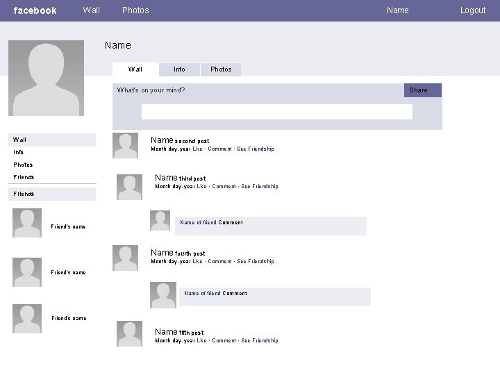 facebook Wall Photos Name Wall Info Photos Information
