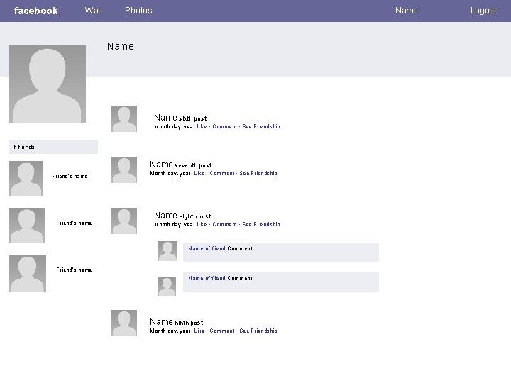 facebook Wall Photos Name Wall Info Photos Information