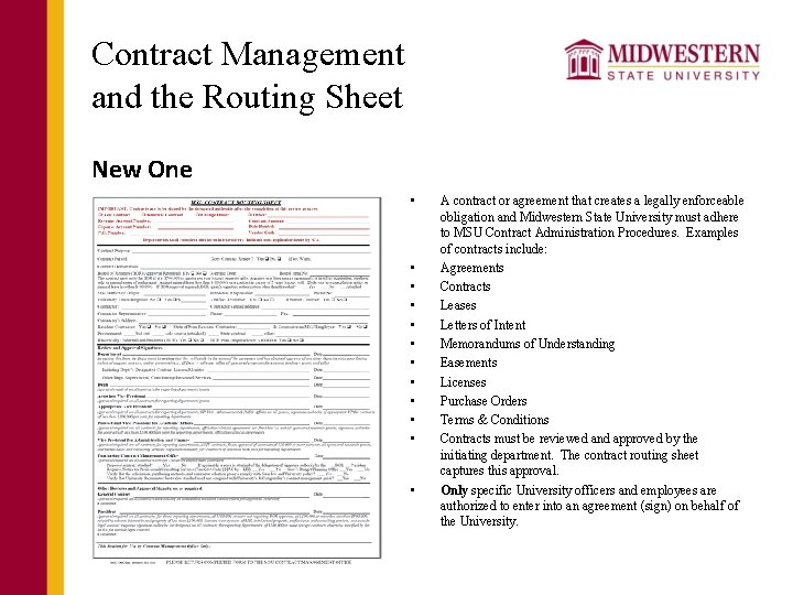 Contract Management SB 20 Objective Provide basic overview