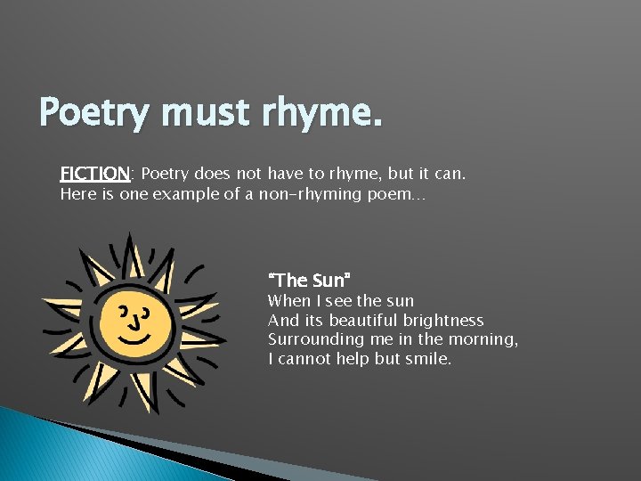 Poetry Fact or Fiction Rebecca Mazzone Are these