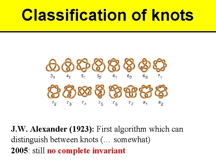 Capturing knots in bio polymers Peter Virnau Mehran