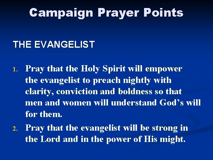 The Power of Prayer in Evangelism Samuel Telemaque