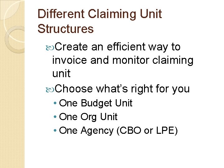 CMAA Claiming Plan New Requirements Carol Elliott Solano