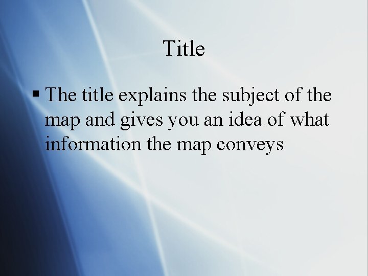 Parts of a Map SOL WG 1 a