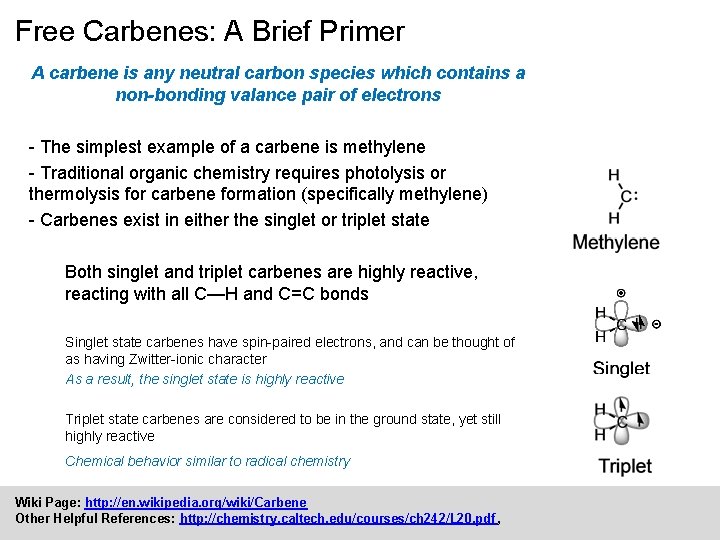 Or Fischer and Schrock Carbenes A Brief Overview