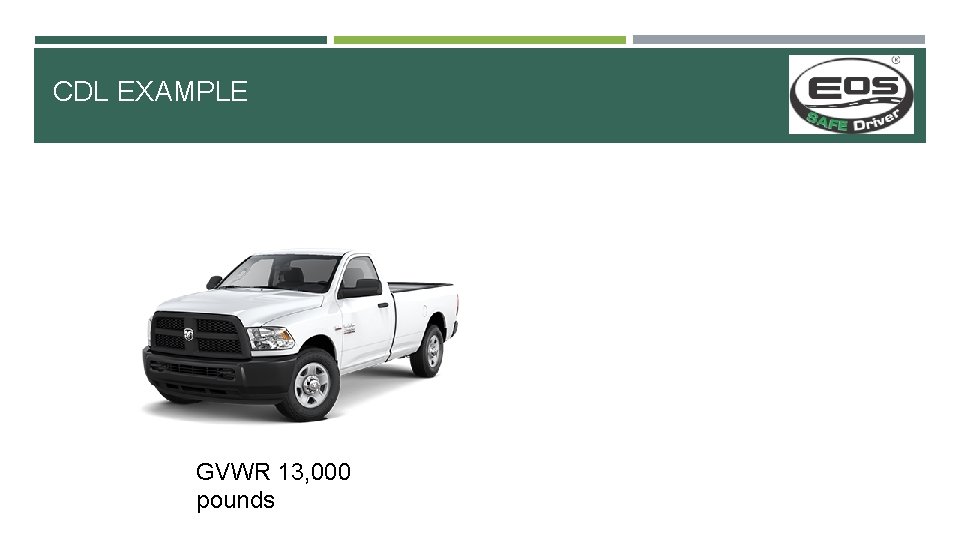 WE ARE NOT A TRUCKING COMPANY BUT WHY