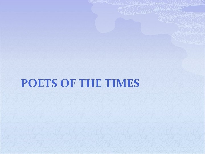 NeoClassical Poetry English IV B Lesson Overview p