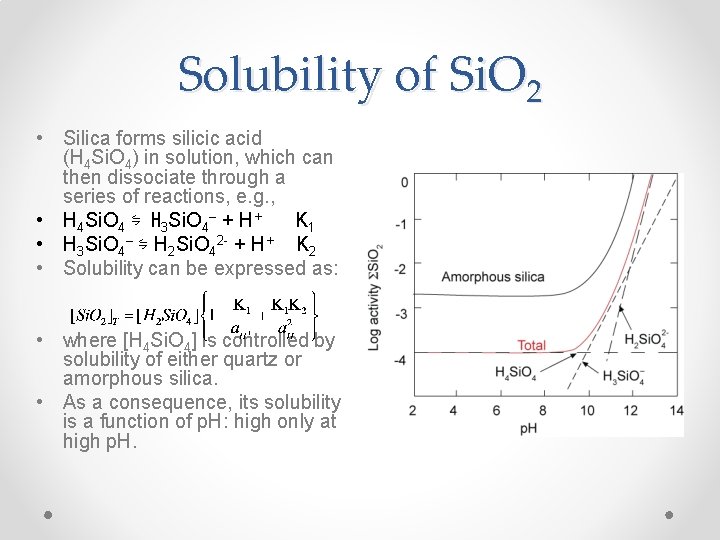 Dissolution and Precipitation Lecture 23 Carbonate Solubility Carbonate