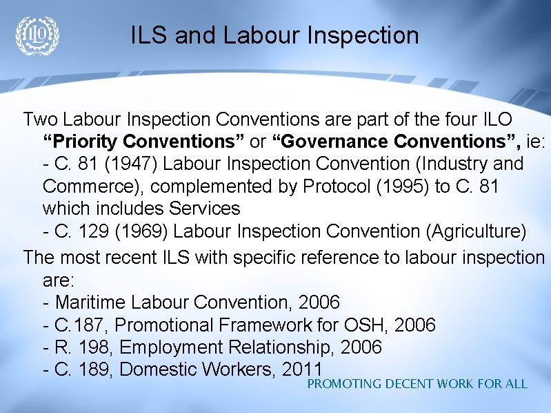 ILO Subregional Office for the Caribbean Labour Inspection