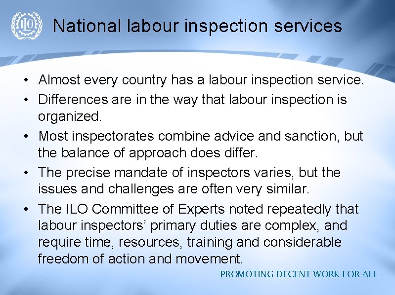 ILO Subregional Office for the Caribbean Labour Inspection