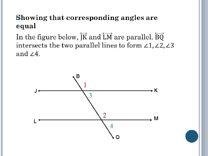DAY 26 ALGEBRAIC PROOF OF EQUAL ANGLES INTRODUCTION