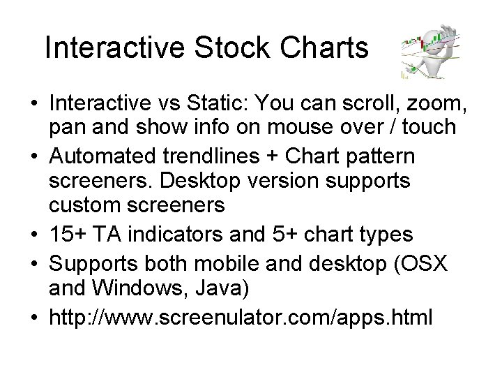 A no nonsense chart pattern detection screener for